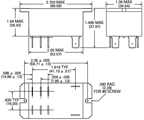 5-1393211-4 TE Connectivity - Relay: electromagnetic | DPDT; Ucoil ...
