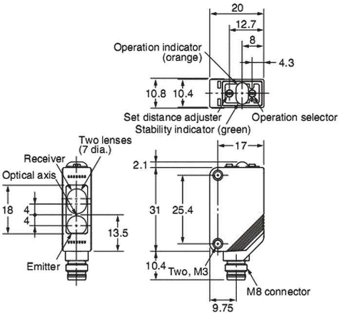 Photoelectric sensors, E3Z-LS series, E3Z-LS61, E3Z-LS81, E3Z-LS66, E3Z-LS86, E3Z-LS68 |EN|