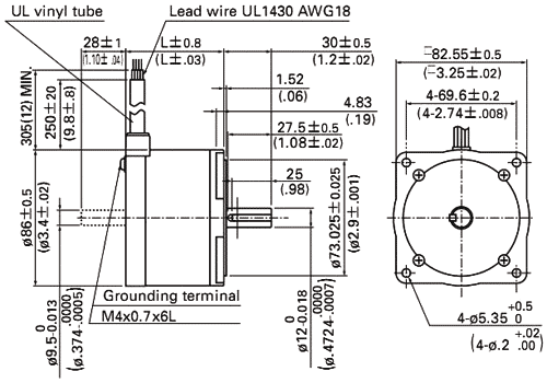 2-phase bipolar stepper motors, 103H series, 103H5205-5240, 103H5208 ...