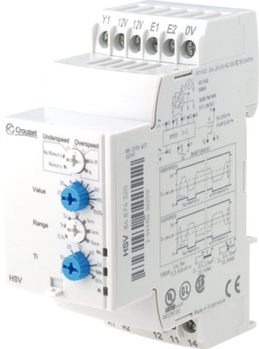 Speed monitoring relays, HSV series, CROUZET-HSV |EN|