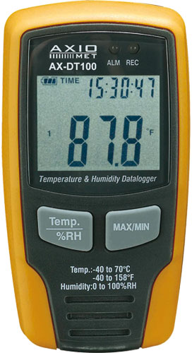 Data logger; temperature, humidity; AXIOMET, AX-DT100 |EN|