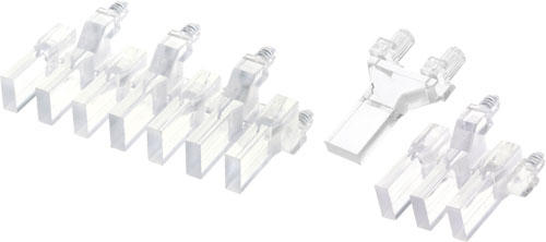 Light pipes for LEDs with flat rectangular lens, 1274.1011, 1274.1012 ...