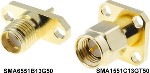 Professional SMA sockets with flange, SMA6551B13G50, SMA1551C13GT50 |EN|