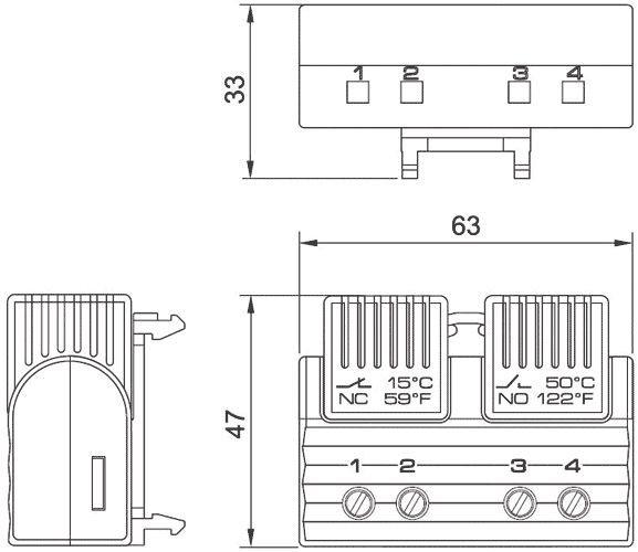 01163.0-00 STEGO - Sensor: thermostat | Contacts: NC + NO; 5A; 250VAC ...
