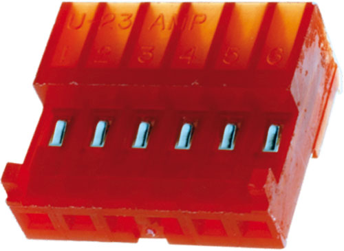 Female IDC plugs MTA-100 series 2.54 mm pitch, polarized housing, 3 ...