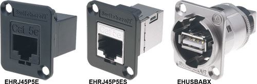 Przejście: łącznik; SWITCHCRAFT, EHRJ45P5E, EHRJ45P5ES, EHRJ45P6 ...