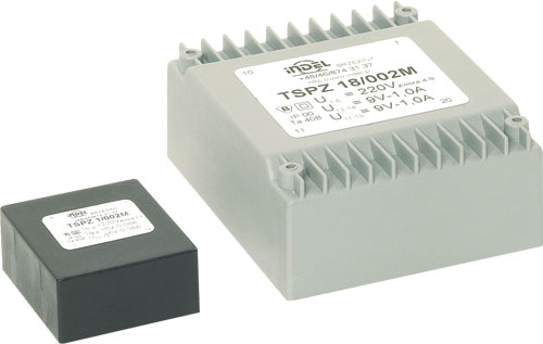 Transformer: encapsulated; Mounting: PCB; INDEL, TSPZ1/2X6V, TSPZ1/2X9V, TSPZ1/2X12V |EN|