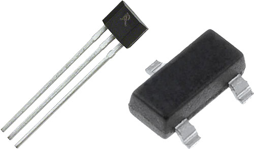 Hall effect sensors, A110x series, A1101ELHLT-T, A1101LUA-T, A1104LUA-T ...