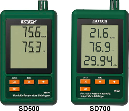 Data logger; temperature, humidity; EXTECH, SD500, SD700 |EN|
