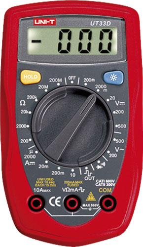 Multímetro digital; UNI-T, UT33D, UT33C+, UT33D+, UT33A+, UT33A, UT33B ...