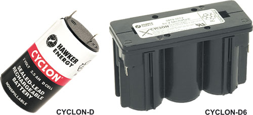 CYCLON rechargeable batteries, CYCLON-D, CYCLON-X, CYCLON-E, CYCLON-D6 ...