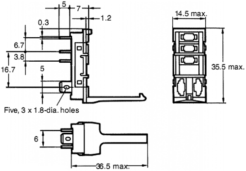 Relays accessories: socket; OMRON, P2RF-05-E, P2RF-05, P2RF-05-S, P2R ...