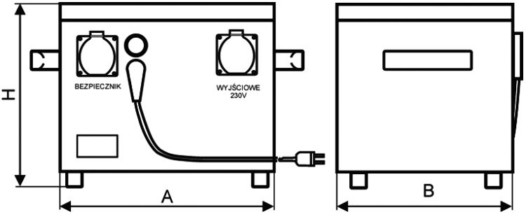 Transformer: protective; encased; PFM; BREVE TUFVASSONS, PFM1600 ...