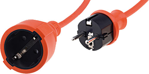 Extension lead; with earthing; PVC; JONEX, PS-170S/10-1.5, PS-170S/20-1 ...