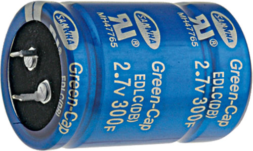 Supercapacitor; EDLC; SNAP-IN; SAMWHA, DB5U107W22045HA, DB5U207W30045HA ...
