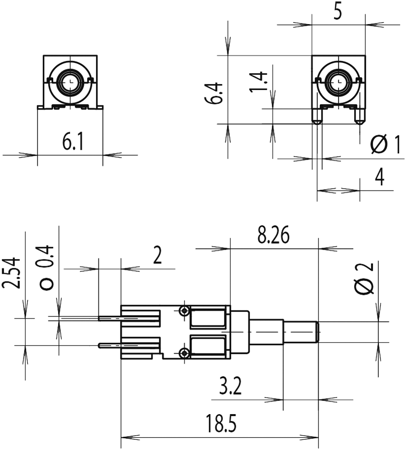 1246.6141 MENTOR - Switch: push-button | Pos: 2; SPST; 0.5A/60VAC; 0.5A ...