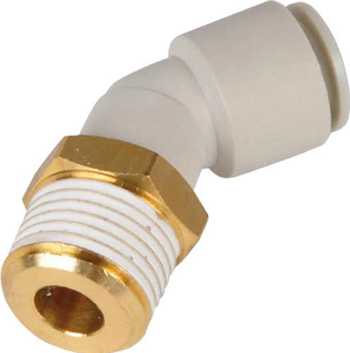 Push-in fitting; threaded, angled 45°; SMC, KQ2K04-M5A, KQ2K04-01AS, KQ2K04-02AS, KQ2K06-M5A |EN|