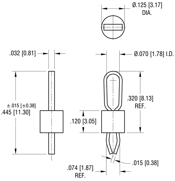 5013 KEYSTONE - Test point terminal | orange; Mounting: PCB; 3.17mm ...