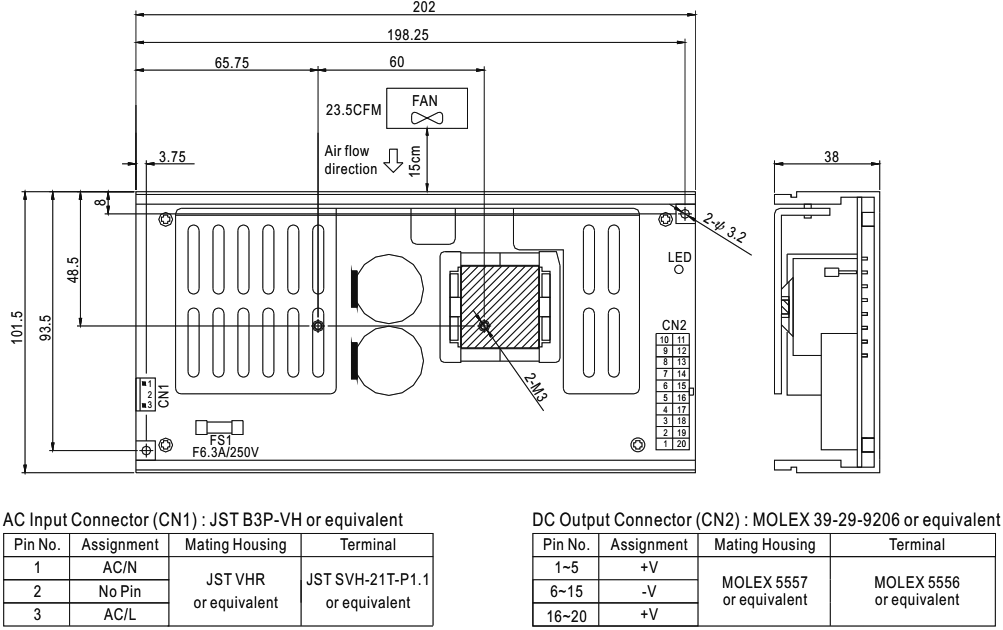 USP-225-5 MEAN WELL - Power supply: switched-mode | modular; 200W; 5VDC ...