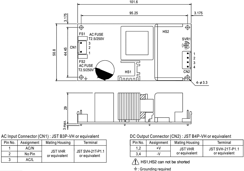 Power supply: switching; open; MEAN WELL, RPS-30-3.3, RPS-30-5, RPS-30 ...
