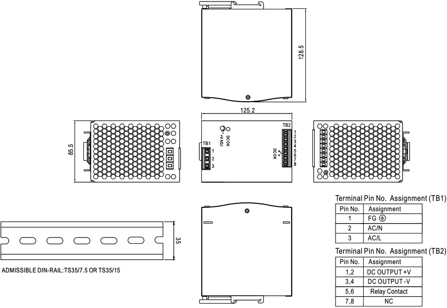 SDR-480-48 MEAN WELL - Power supply: switched-mode | 480W; 48VDC; 10A ...
