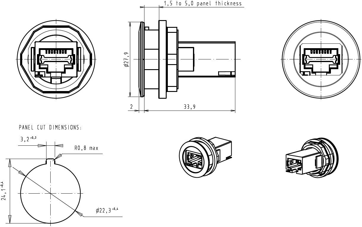 Steuerung Zubehör; Schalter Zubehör; har-port; HARTING, 09454521560 ...
