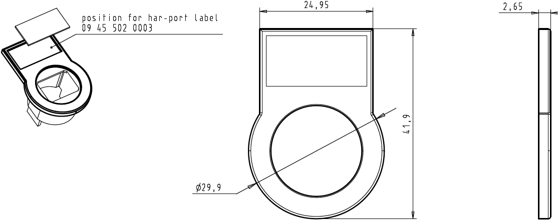 Steuerung Zubehör; Schalter Zubehör; har-port; HARTING, 09454521560 ...