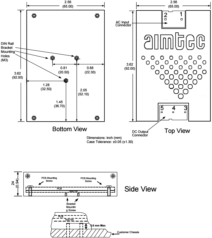 AMEC15-3.3SMAZ AIMTEC - Zasilacz: impulsowy | stałonapięciowy; 9,9W; 3 ...