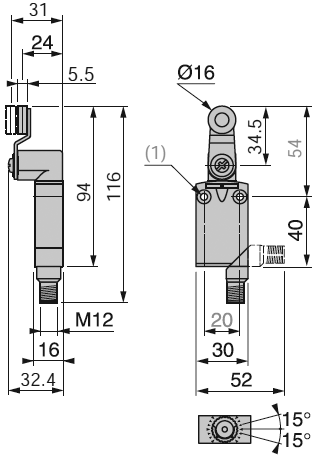 Limit switch; XCMD; TELEMECANIQUE SENSORS, XCMD2101L1, XCMD2102C12 ...