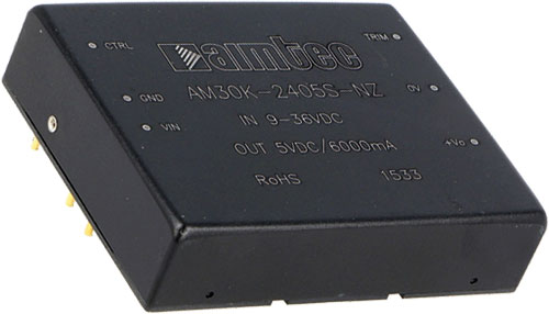 Converter: DC/DC; AIMTEC, AM30CW-2403SZ, AM30CW-2405SZ, AM30CW-2412SZ ...
