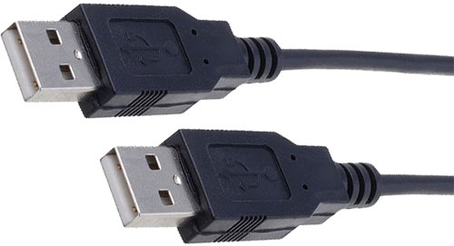 USB A cables with both sides plugs, AK-300100-010-S, AK-300100-018-S ...