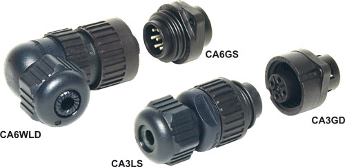 Connector: circular; Series: CA; HIRSCHMANN, CA3GD, CA3GS, CA3LD ...