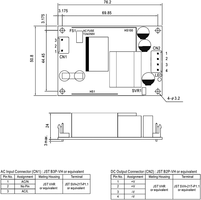 Power supply: switching; open; MEAN WELL, RPS-30-3.3, RPS-30-5, RPS-30 ...