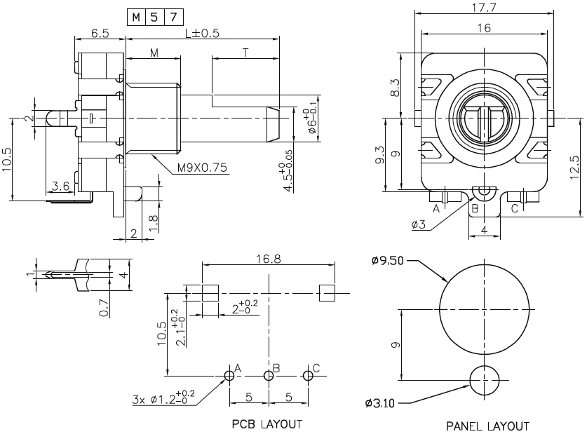 EN16-H22AF15 BI TECHNOLOGIES - Encoder: incremental | THT; 24imp/revol ...