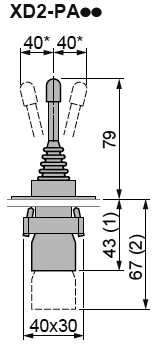 Switch: joystick; SCHNEIDER ELECTRIC, XD2PA22, XD2PA24, XD4PA12 ...