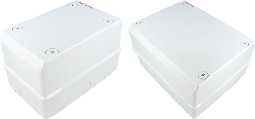 ABB Plastic hermetic enclosures, IP 65 series, ABB-12804, ABB-12808 ...