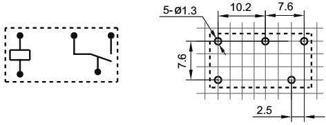 Relé: electromagnético; subminiatura; HONGFA RELAY, HF33F/012-HL3 ...