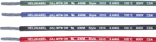 Wire: assembly; UL 1015; HELUKABEL, UL-CSA-AWG24-BK, UL-CSA-AWG24-BL, UL-CSA-AWG24-BR |EN|