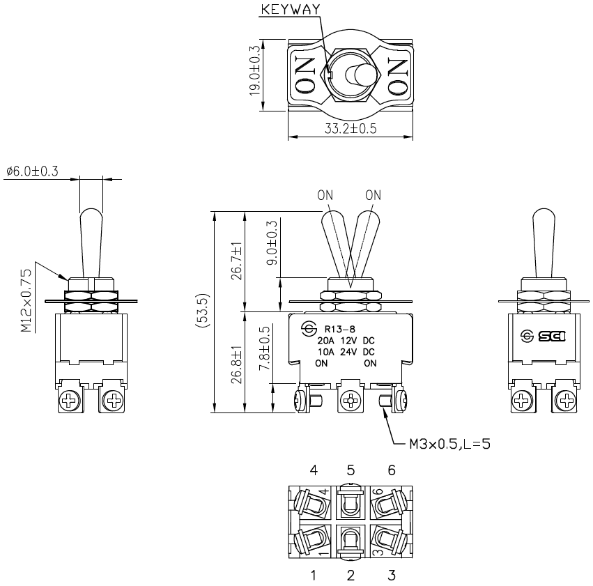 Switch: toggle; SCI, R13-8B-06, R13-8E-06 |EN|
