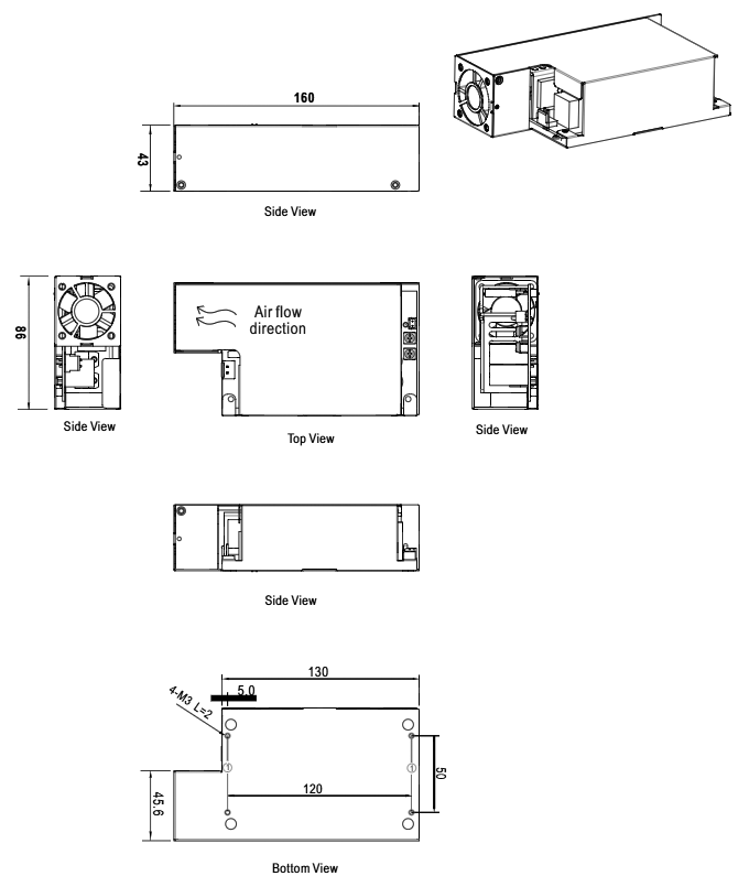 Power supply: switching; open; MEAN WELL, RPS-30-3.3, RPS-30-5, RPS-30 ...