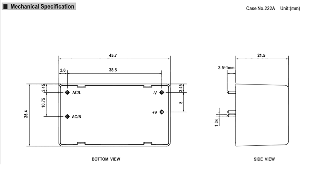 Switching power supplies for PCB, MPM series, MPM-05-3.3, MPM-05-5, MPM ...