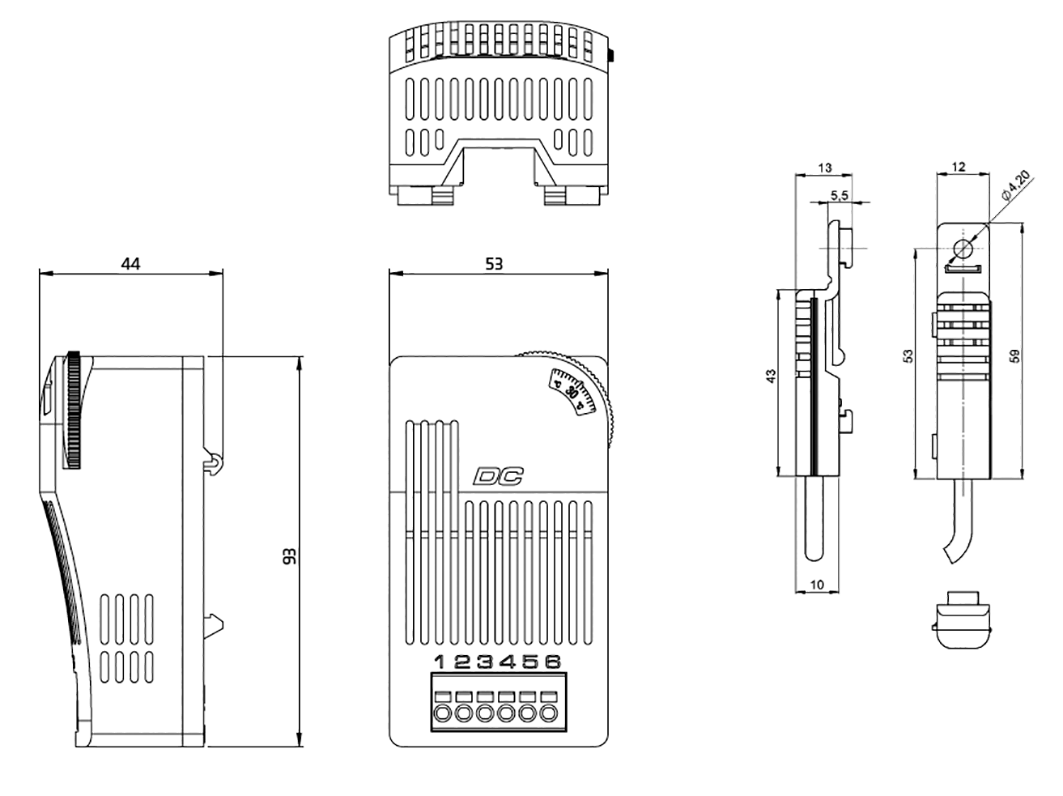 01011.0-42 STEGO - Sensor: thermostat | Contacts: NC; 11A; Connection ...