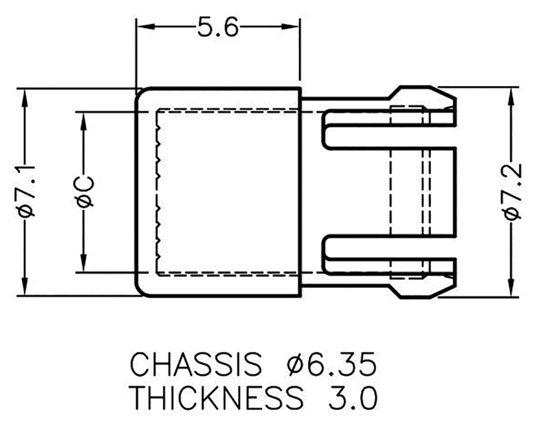 FIX-LC5-2 FIX&FASTEN - Čočka LED | kulatý; Mat: polykarbonát; průhledná; 5mm; Čelo: plochý | TME ...