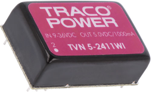 Przetworniki DC/DC serii TVN 5WI, TVN5-0910WI, TVN5-0911WI, TVN5-0912WI, TVN5-0913WI |PL|