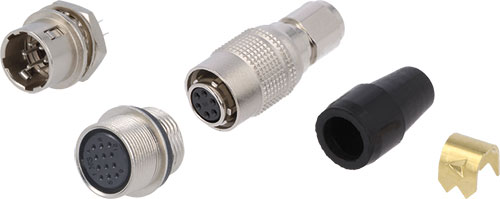 Connector: circular; HIROSE, HR212-10LP-8P-41, HR212-10P-8P-41, HR22-12TPD-20SC-73, HR22-PC-122 |EN|