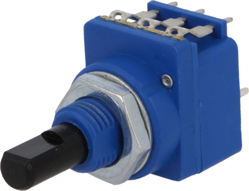 Potentiometers with push-push switch, WH16BK-1-B100K, WH16BK-1-B300K ...