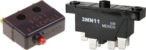 Microswitches, HONEYWELL, 11SM1-T, 11SM244-T, 11SM3-T, 11SM401, 11SX21 ...