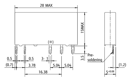 FTR-LYCA024Y FUJITSU - Relé: elektromagnetické | SPDT; Ucívky: 24VDC; 6A/250VAC; 6A/24VDC | TME ...