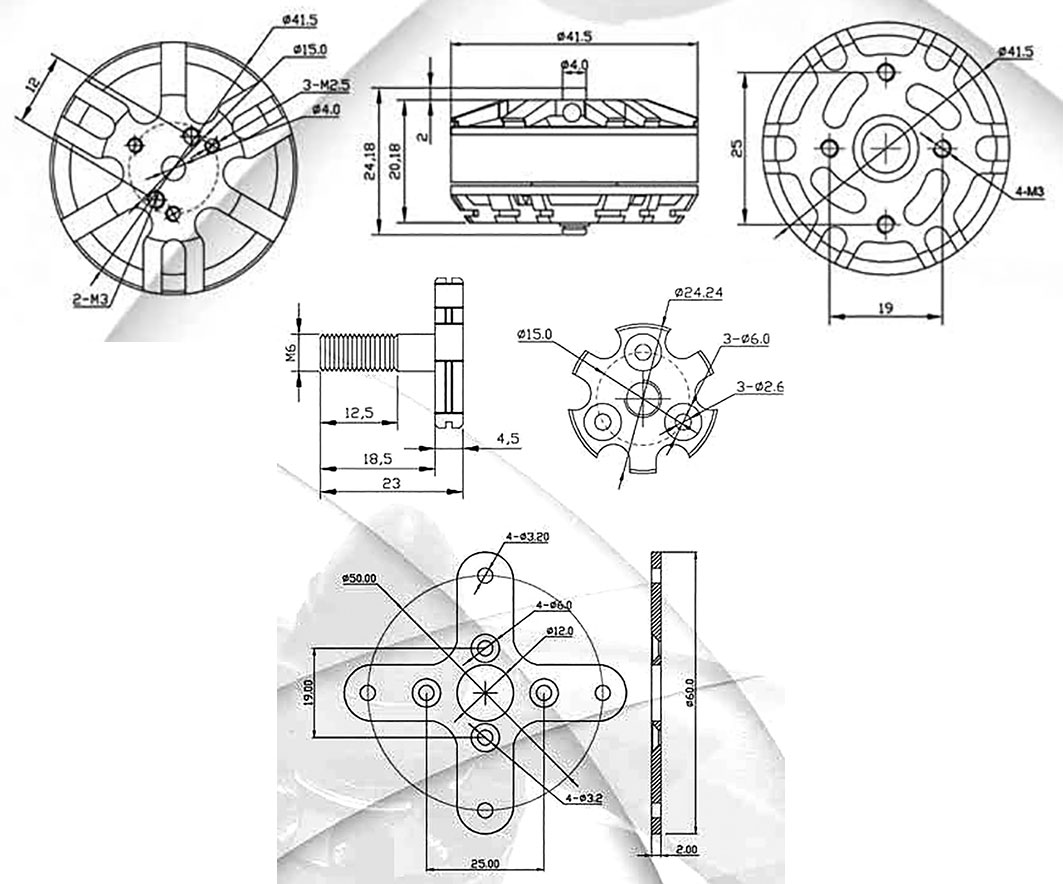 EMX-MT-0031 EMAX - Motor: BLDC | 67g; 11.1÷18.5VDC; Series: MT; KV (V ...