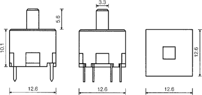 15501 MEC - Microswitch | 1-position; DPST-NO + DPST-NC; 0.025A/120VDC ...